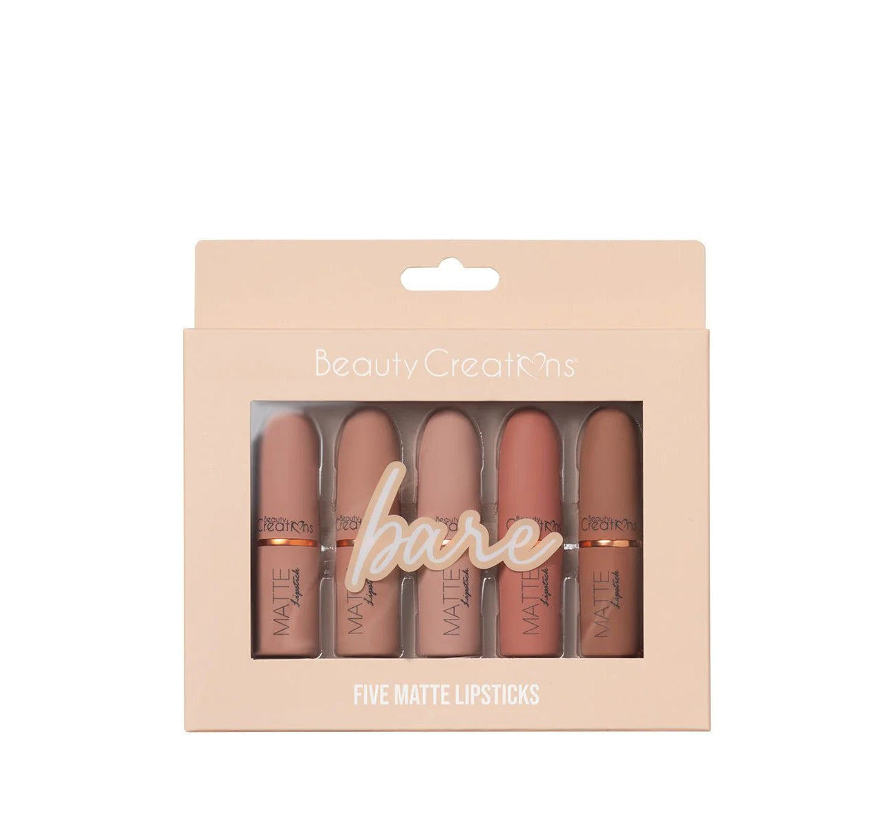 Bare five piece matte lipsticks set – BOSS LADIES BOUTIQUE, LLC